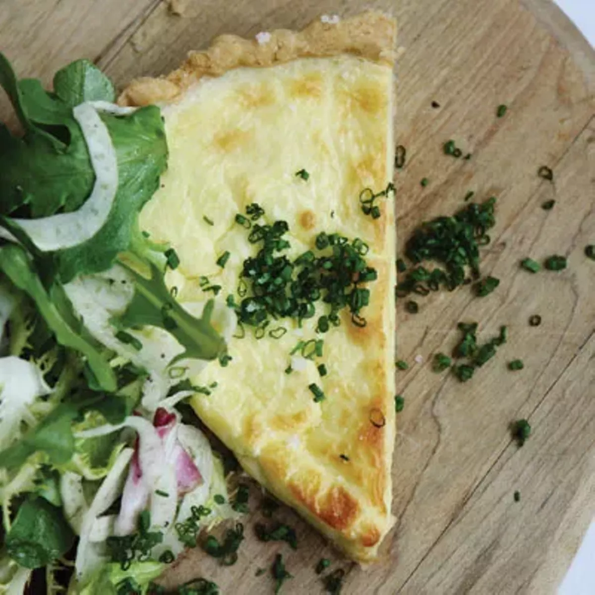 Brasserie's Goat Cheese Tart with Fennel Salad
